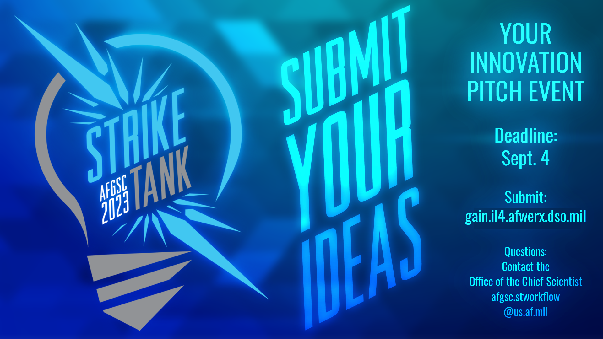 Submissions are now open for Strike Tank innovation pitch event ...